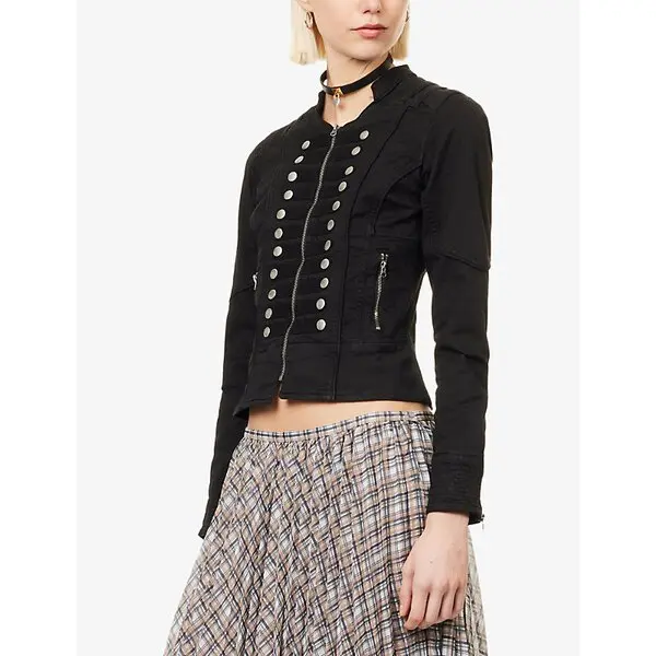 JADED LONDON Fitted Cotton Jacket