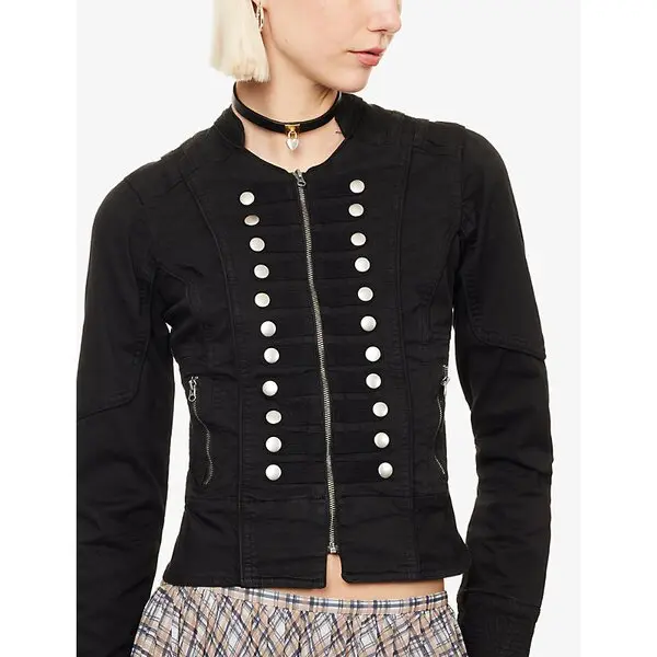 JADED LONDON Fitted Cotton Jacket