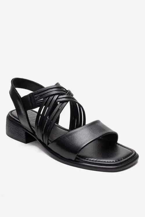 FOREVER & ALWAYS SHOES Livello Leather Multi Strap Sandal