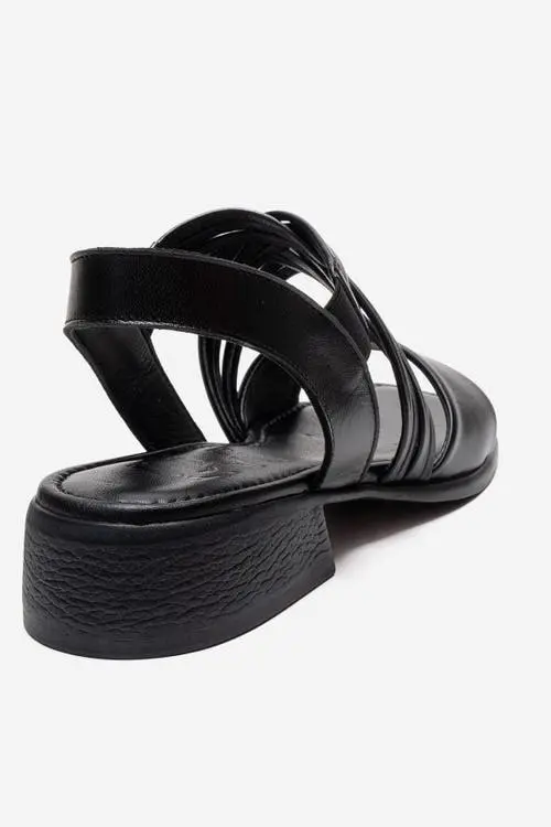 FOREVER & ALWAYS SHOES Livello Leather Multi Strap Sandal