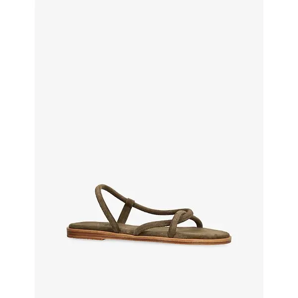 ANCIENT GREEK SANDALS Bomba Suede Sandals - Khaki