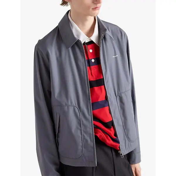 Prada Technical Cotton-blend Blouson Jacket