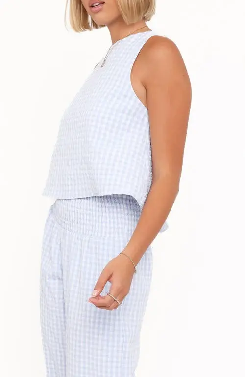 PETAL & PUP Gingham Tank And Wide Leg Pants Set