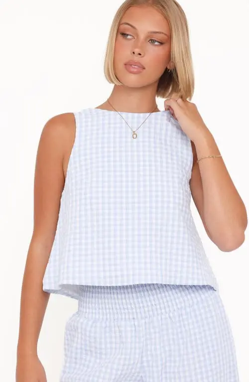 PETAL & PUP Gingham Tank And Wide Leg Pants Set