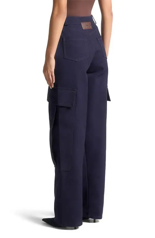 Manière De Voir High-rise Drill Cargo Trousers