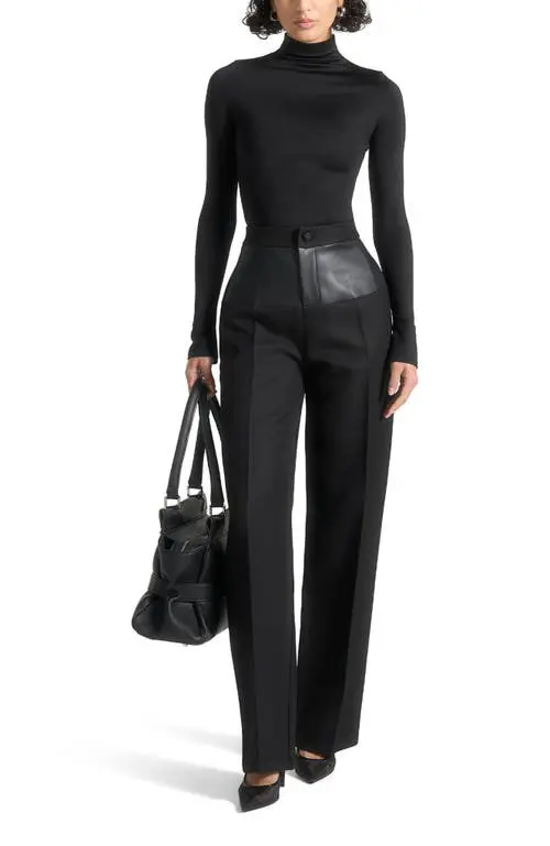 Manière De Voir Ternelle Mock Neck Top - Black