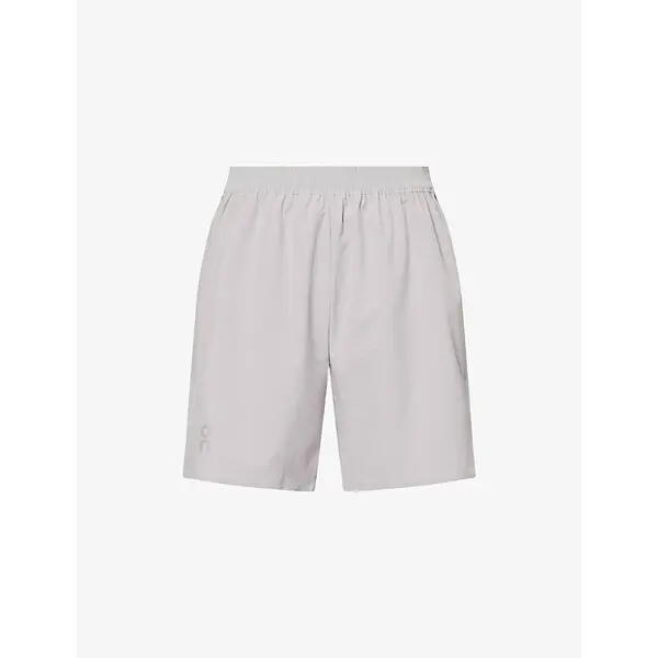On Brand-print Stretch-woven Shorts - Alloy