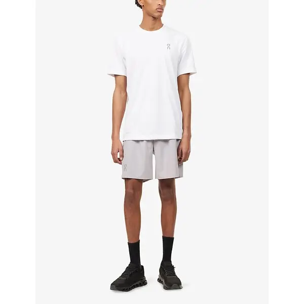 On Brand-print Stretch-woven Shorts - Alloy