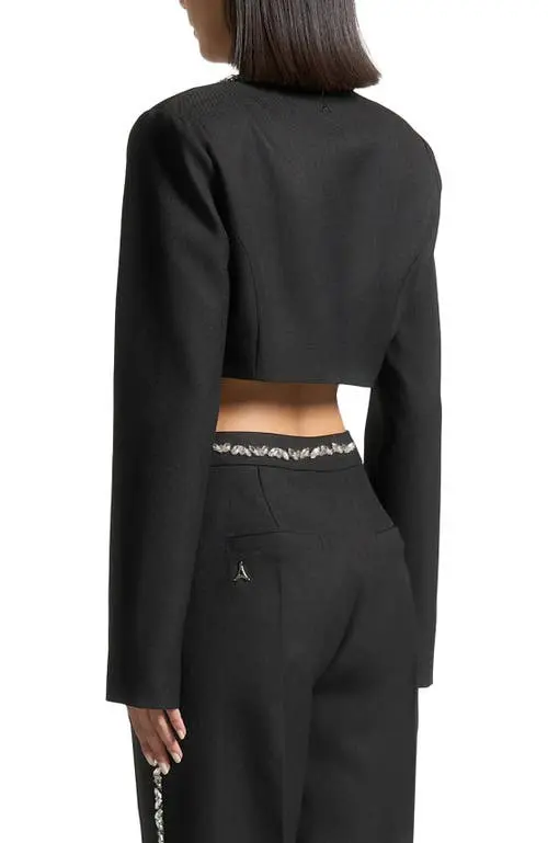 Manière De Voir Embellished Cropped Blazer