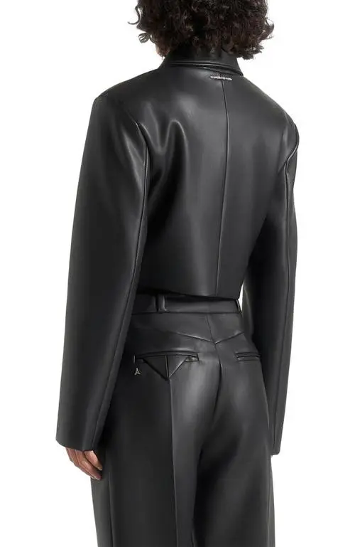 Manière De Voir Ania Wide Shoulder Jacket - Black