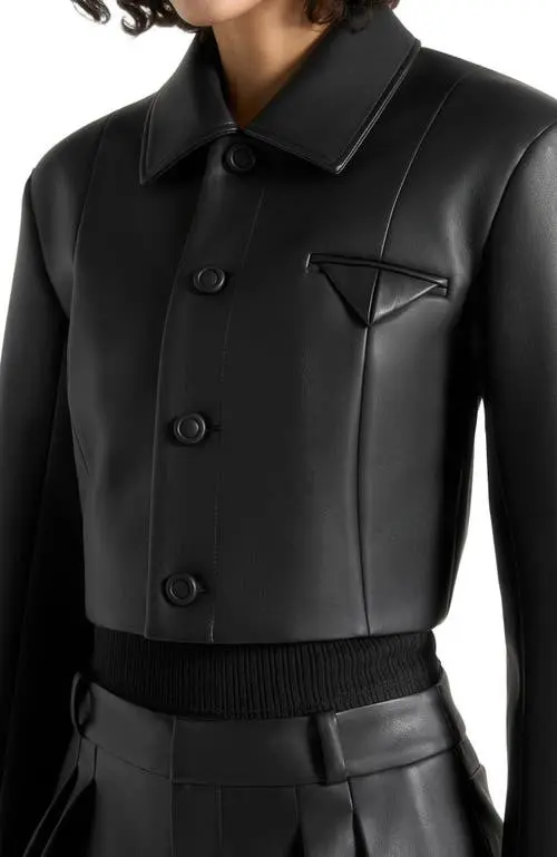 Manière De Voir Ania Wide Shoulder Jacket - Black
