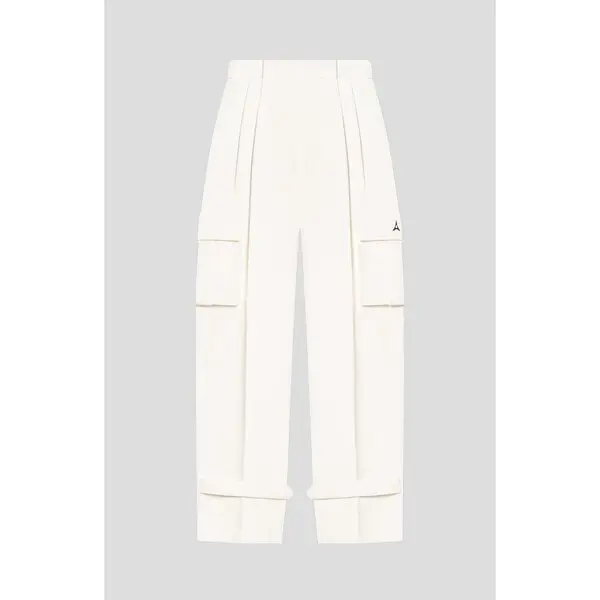 Manière De Voir Tailored Pleated Cargo Trousers - Off White
