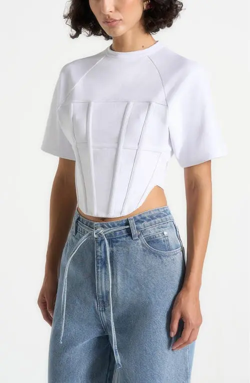 Manière De Voir Juline Corset T-shirt - White