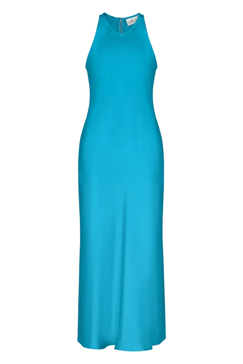 UNTITLED IN MOTION Atlantis Silky Bias Cut Maxi Dress - Capri