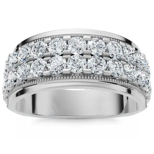 BLISS DIAMOND 2ct Diamond Band In Gold - 10k White Gold