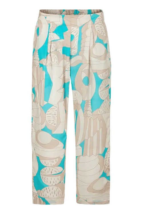 UNTITLED IN MOTION Yarma Printed Wide-leg Pants - Sculpting