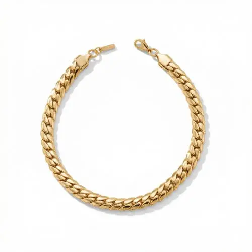 BLISS DIAMOND Jean 8mm Anklet 10 Inch - 18k Gold