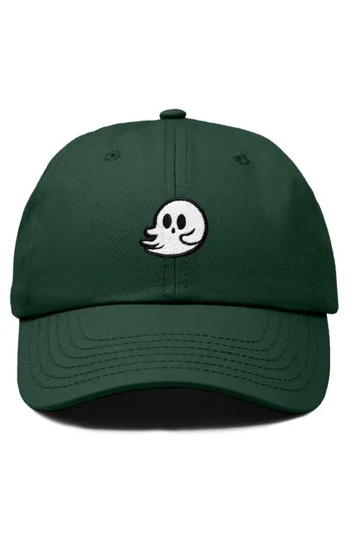 DALIX Whisper Ghost Dad Cap - Dark Green