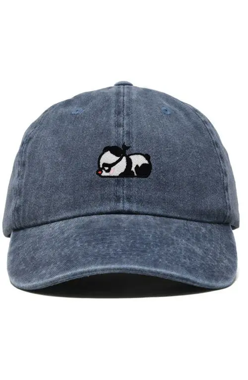 DALIX Pandit Panda Cap - Washed Navy Blue