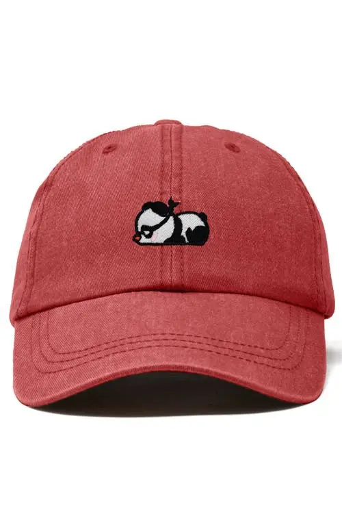 DALIX Pandit Panda Cap - Washed Red