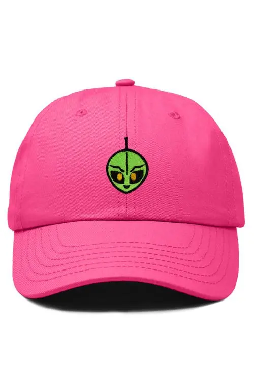 DALIX Duder Alien Baseball Cap - Hot Pink