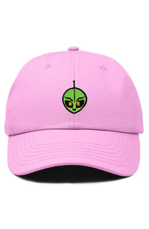 DALIX Duder Alien Baseball Cap - Light Pink
