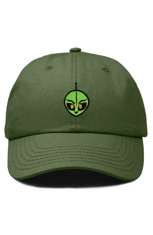 DALIX Duder Alien Baseball Cap - Olive
