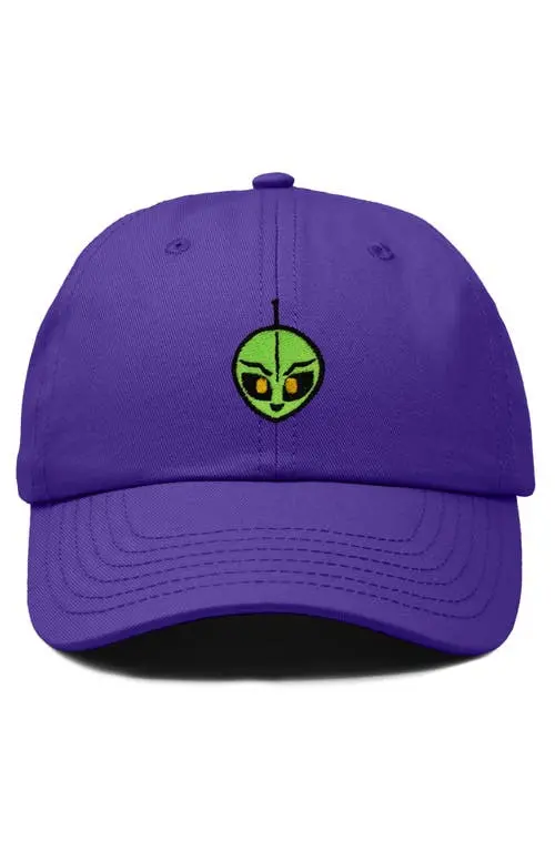 DALIX Duder Alien Baseball Cap - Purple