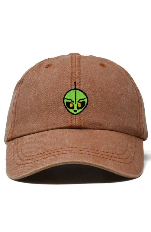 DALIX Duder Alien Baseball Cap - Washed Orange