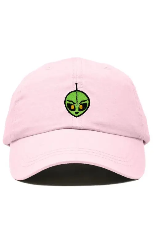 DALIX Duder Alien Baseball Cap - Washed Pink