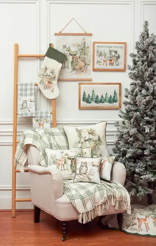 C&F HOME Woodland Animals Throw Pillow