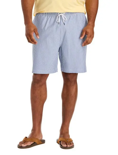 NAUTICA Big & Tall Seersucker Swim Trunks - Windsurf Blue