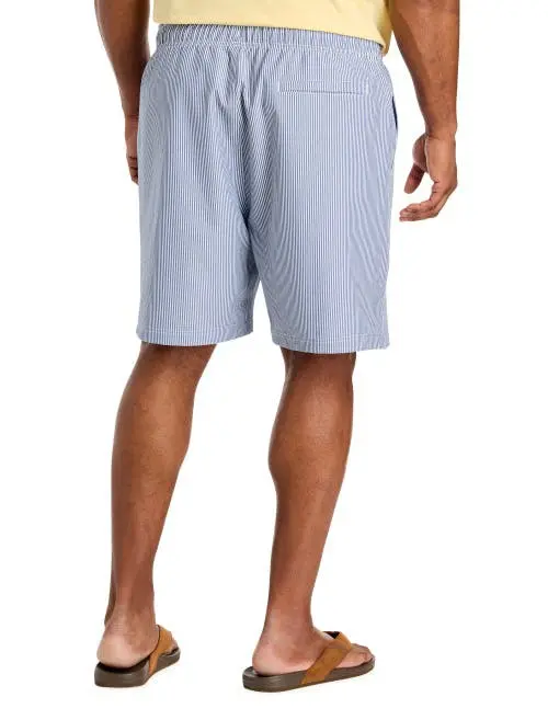 NAUTICA Big & Tall Seersucker Swim Trunks - Windsurf Blue