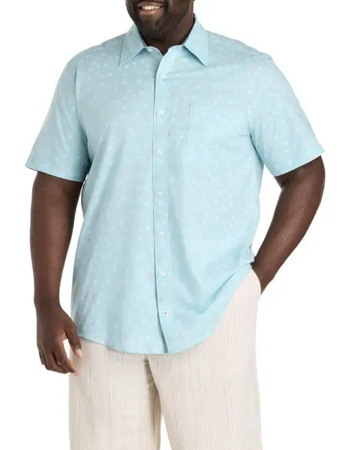 NAUTICA Big & Tall Starfish Printed Sport Shirt