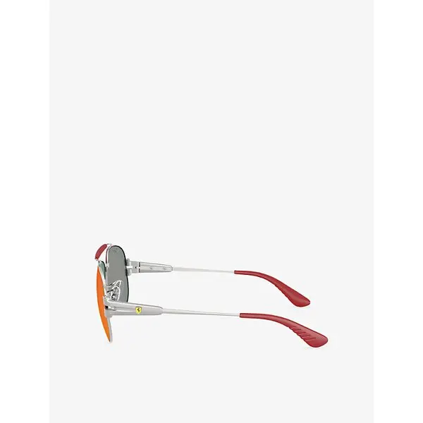 Ray-ban X Scuderia Ferrari Aviator Sunglasses - Silver