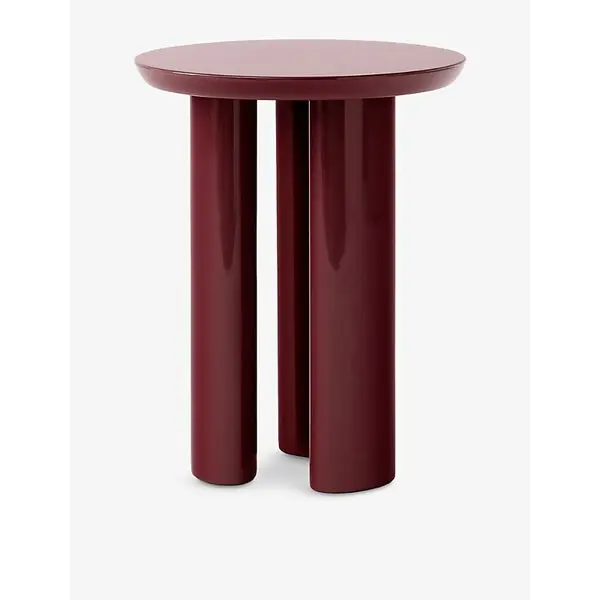 &TRADITION Tung Mdf Side Table 48cm - Burgundy Red