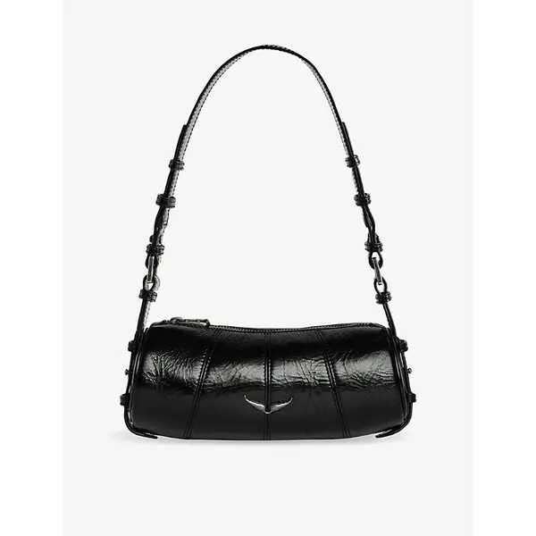 Zadig&Voltaire Leather Roudoudou Shoulder Bag - Black