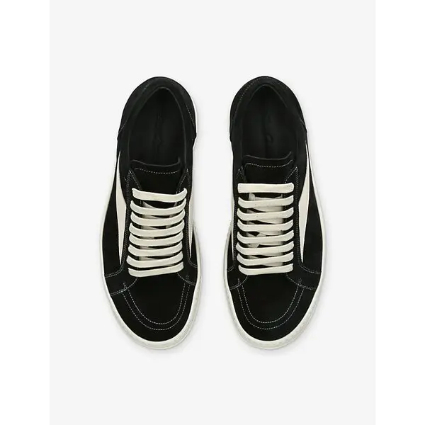Rick Owens Vintage Suede Trainers - Black