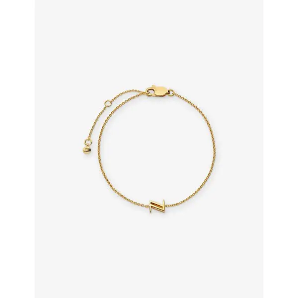 Monica Vinader Initial Z Vermeil Chain Bracelet - Gold
