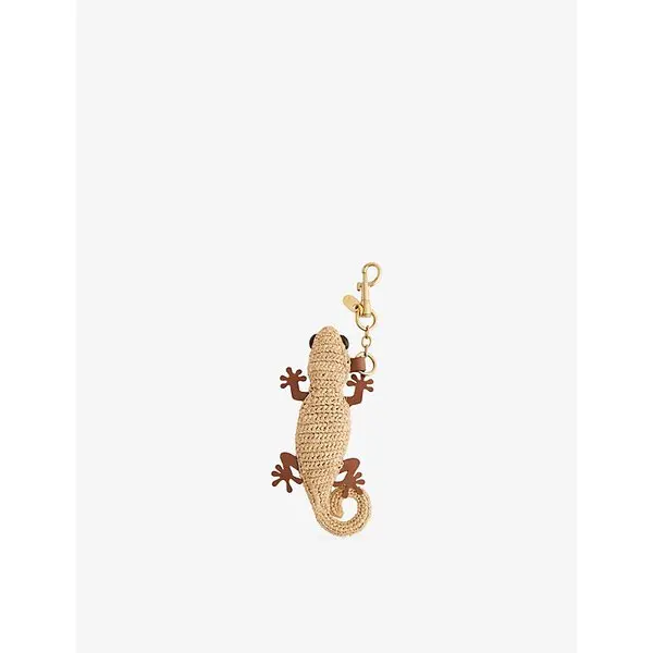 ANYA HINDMARCH Gecko Raffia Charm