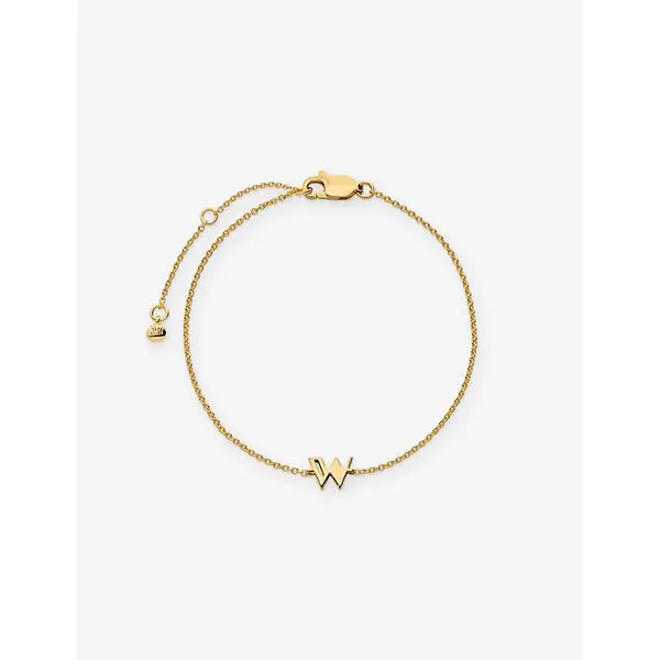 Monica Vinader Initial Yellow Vermeil Bracelet - Gold