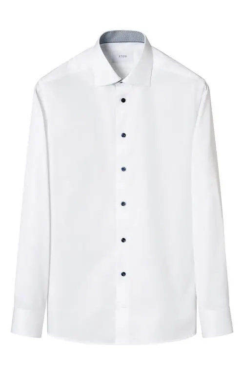 Eton Slim Fit Signature Twill Button-up Shirt - White