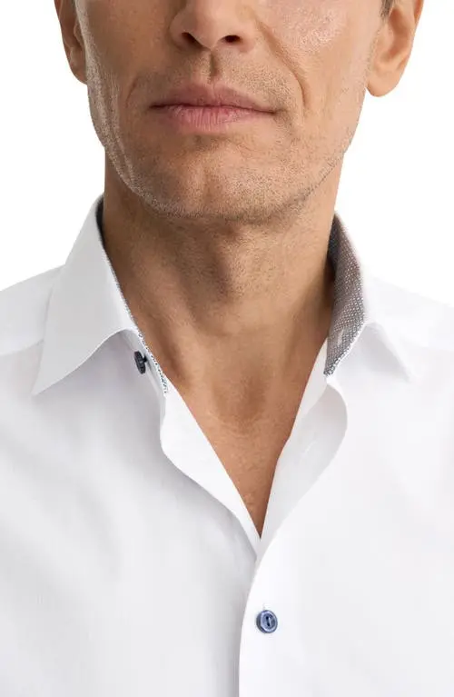Eton Slim Fit Signature Twill Button-up Shirt - White