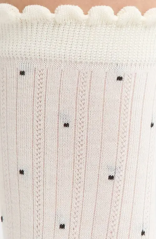 CASA CLARA Martinique Polka Dot Crew Socks
