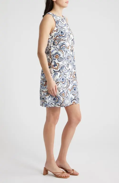 CECE DUPRAZ Floral Paisley A-line Minidress