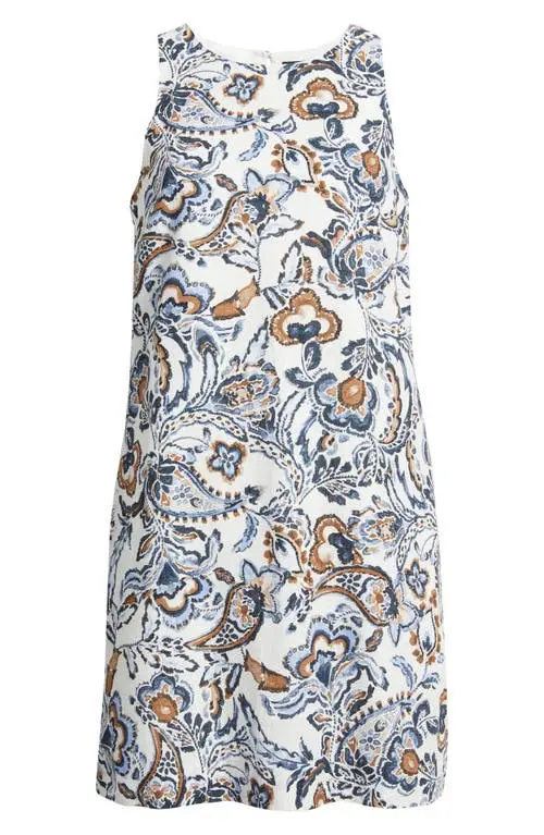 CECE DUPRAZ Floral Paisley A-line Minidress