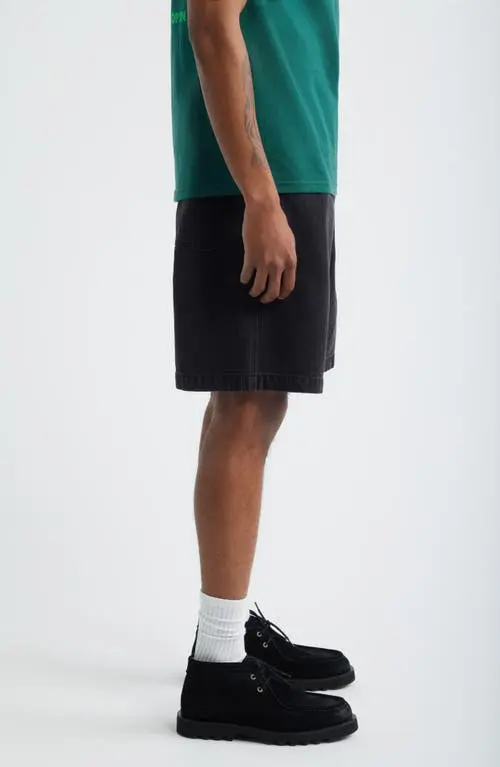 Obey Relaxed Denim Shorts - Washed Black