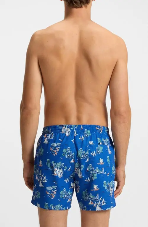 BOSS Piranha Swim Trunks - Blue