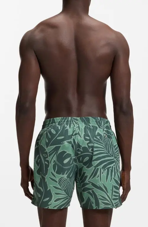 BOSS Piranha Swim Trunks - Open Green
