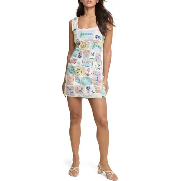NOBODY'S CHILD Ciara Printed Mini Dress